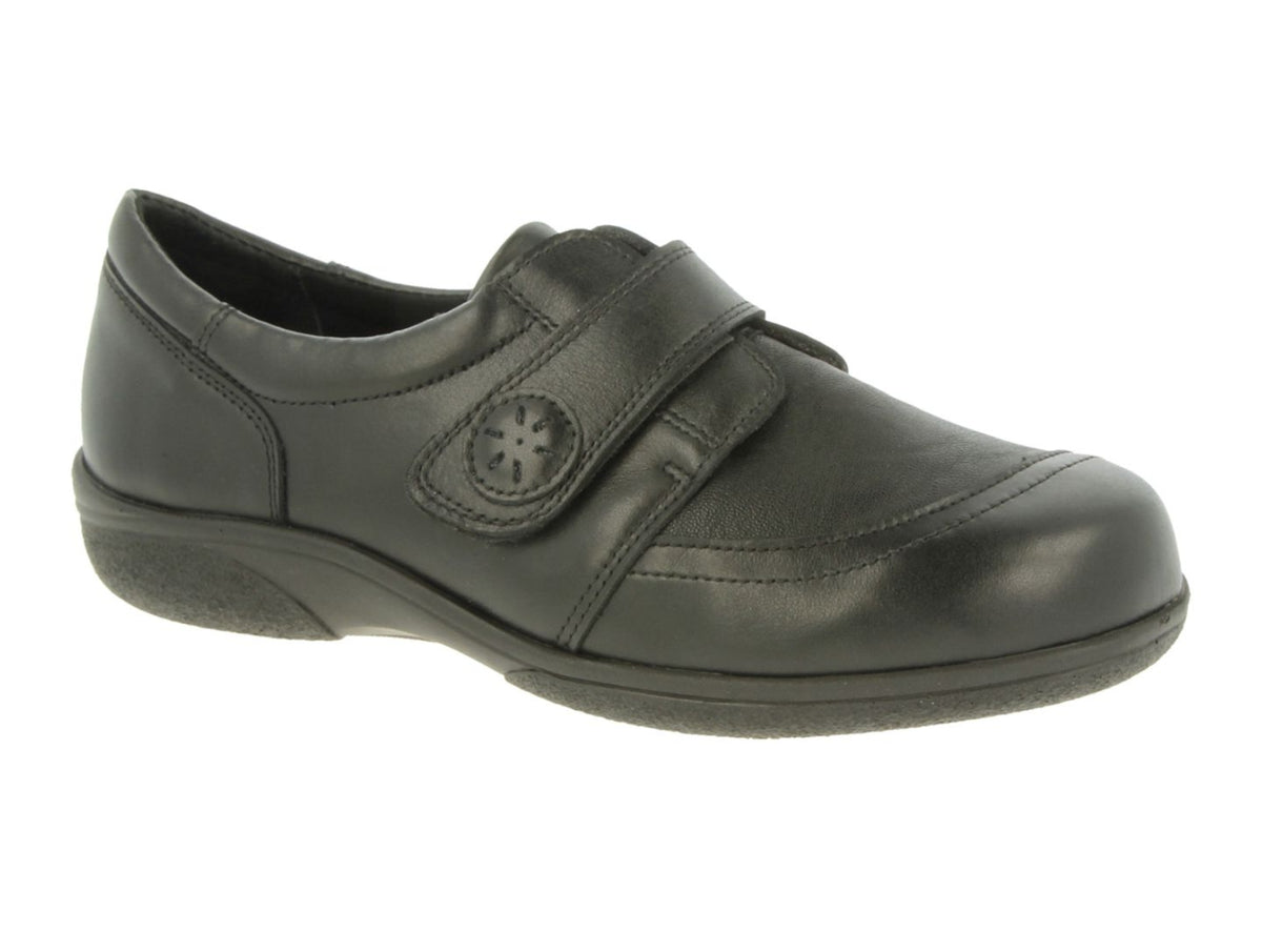 DB Easy B Owl | Black | Ladies shoes at Walsh Brothers Shoes, Tralee